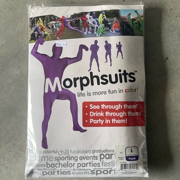Morphsuits | Other | Purple Adult Morphsuit Costume New | Poshmark